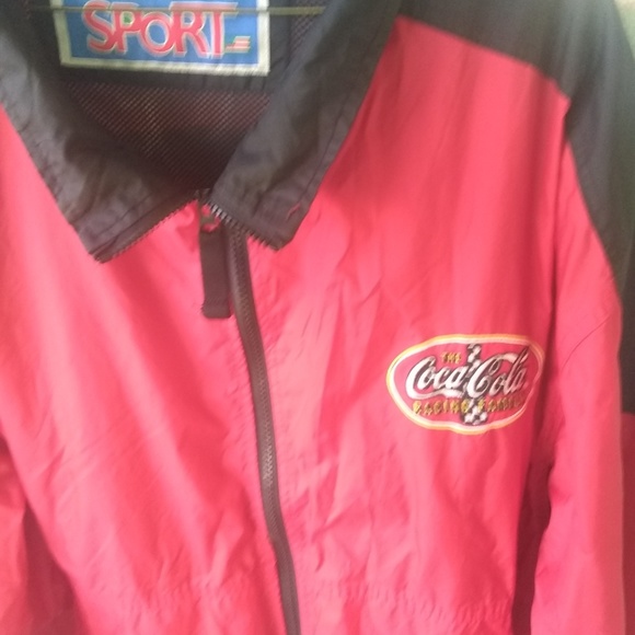 Coca Cola | Jackets & Coats | Coca Cola Racing Nascar Vtg Windbreaker ...